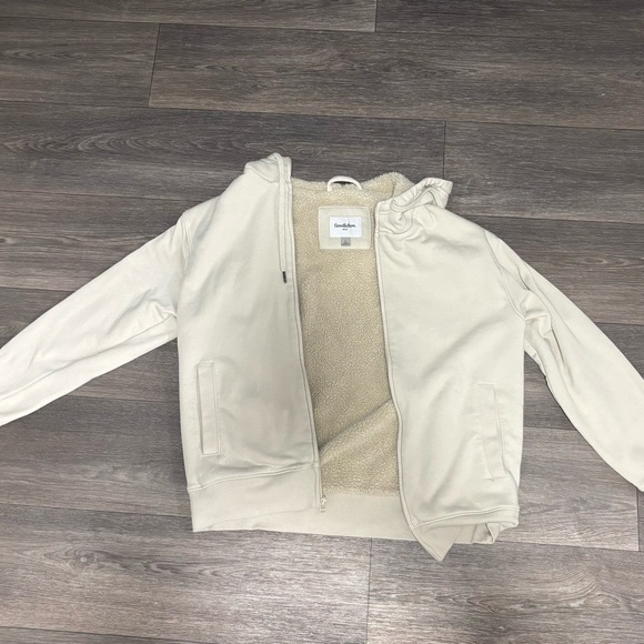 Goodfellow & Co | Jackets & Coats | Goodfellow Co Cream Lightweight Zip ...